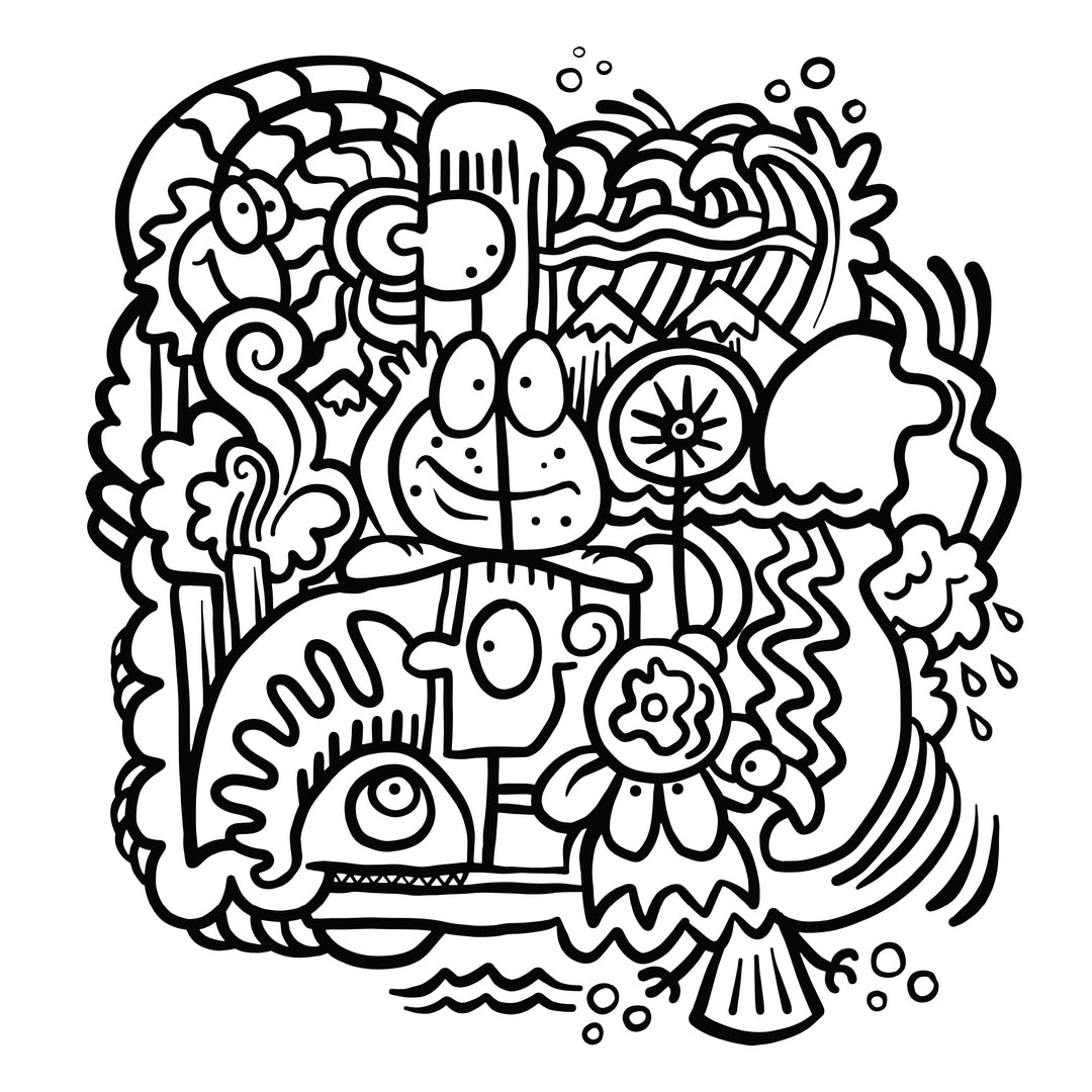 crazy kids coloring pages