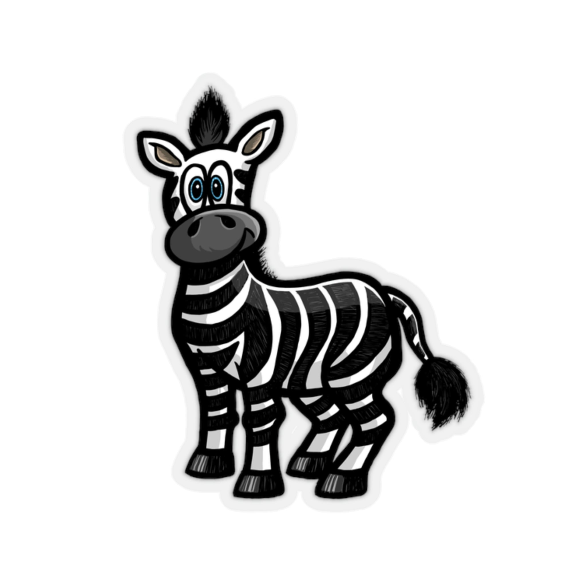 Zebra Sticker – Periwinkle Products